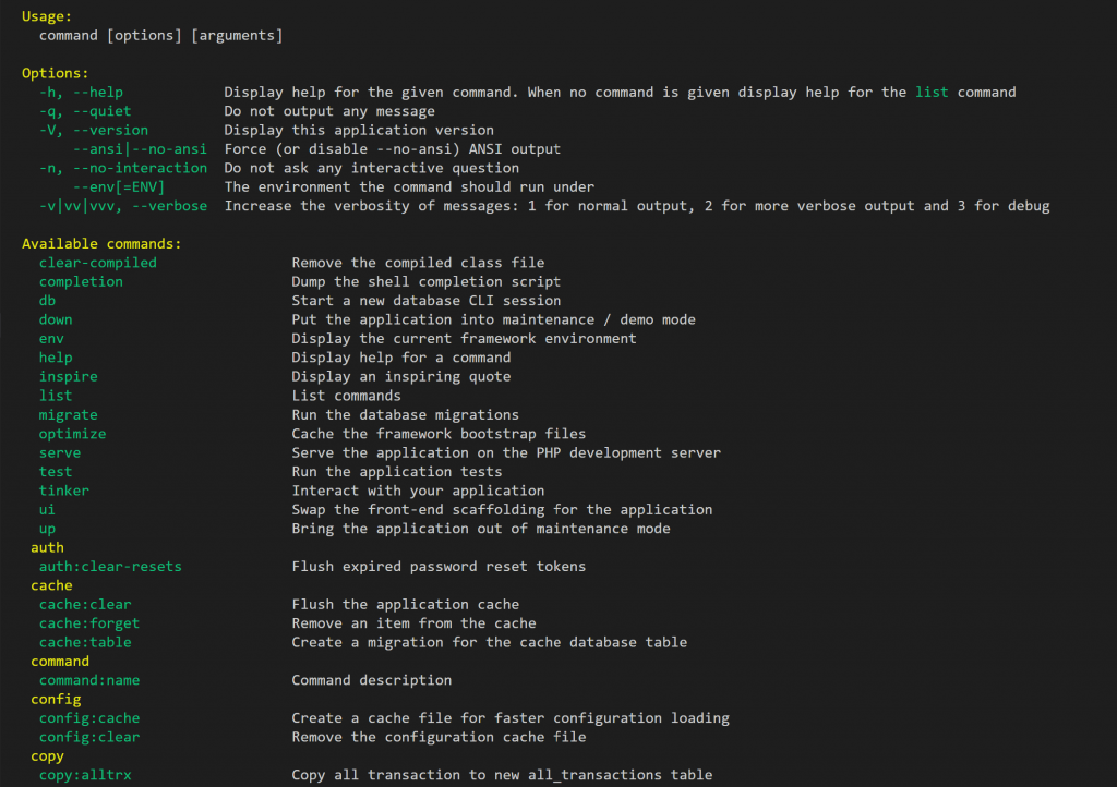 Laravel ARTISAN IT Services Laravel ARTISAN IT Services